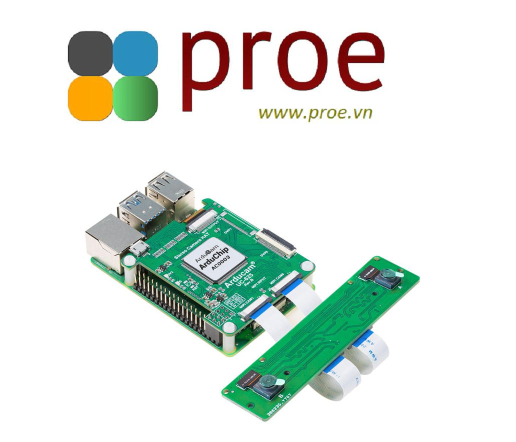 Arducam 8MP Synchronized Stereo Camera Bundle Kit for Raspberry Pi ...