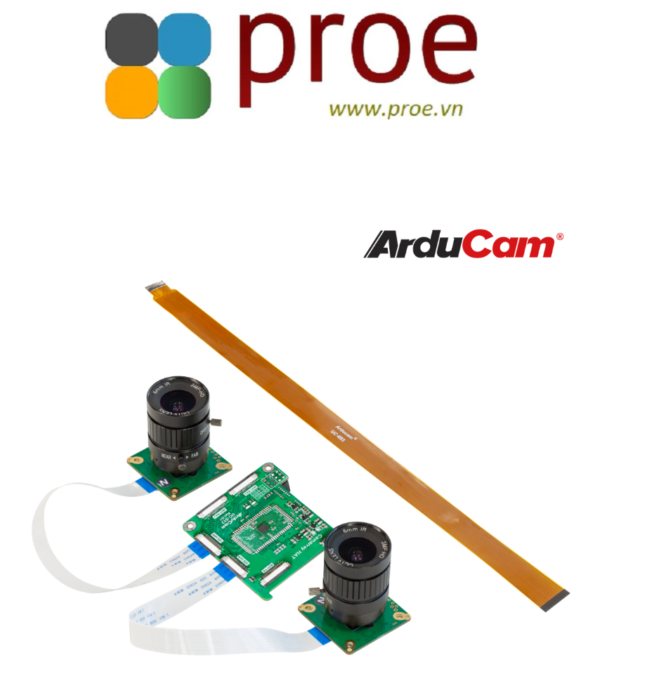 Arducam 12MP*2 Synchronized Stereo Camera Bundle Kit for Nvidia Jetson ...