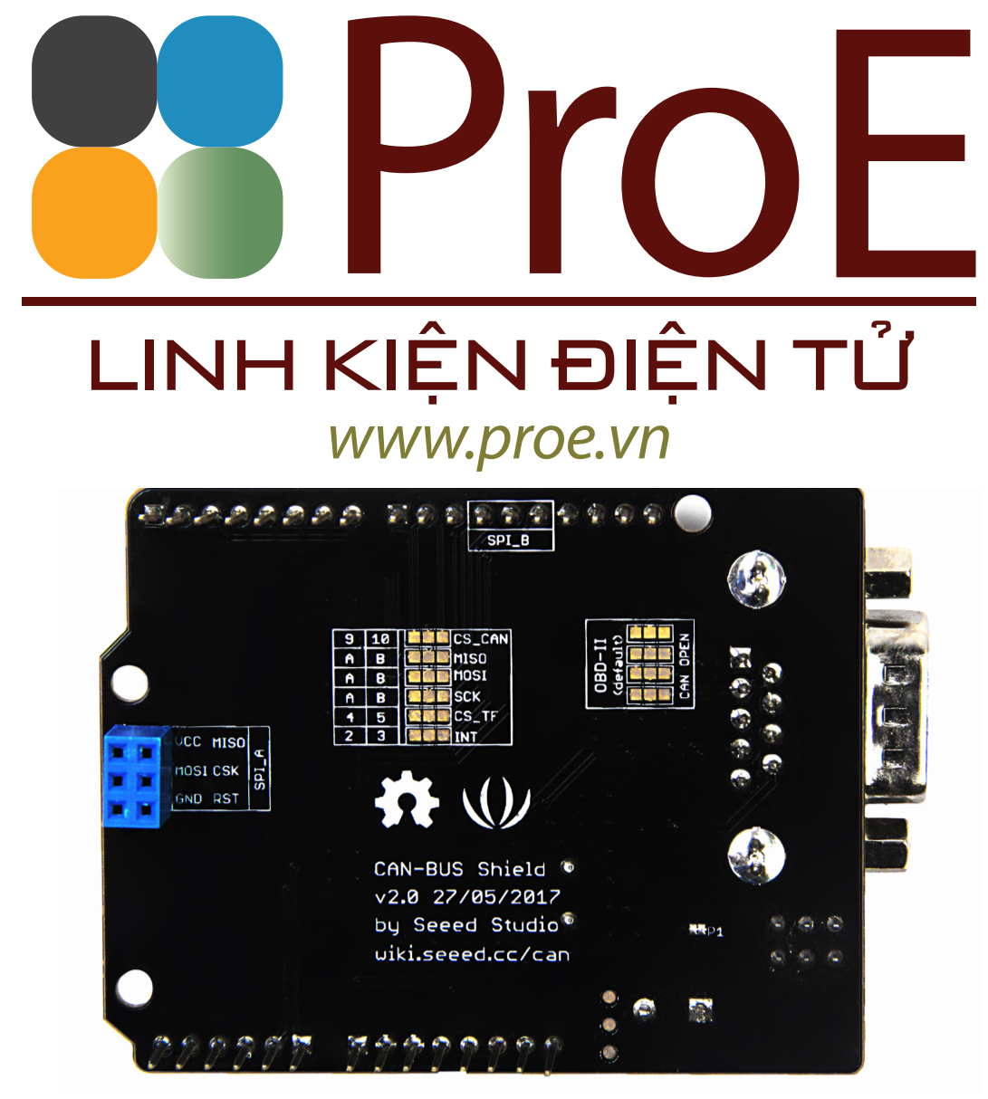 CAN-BUS Shield V2 - high-performance MCP2515 controller & MCP2551 ...