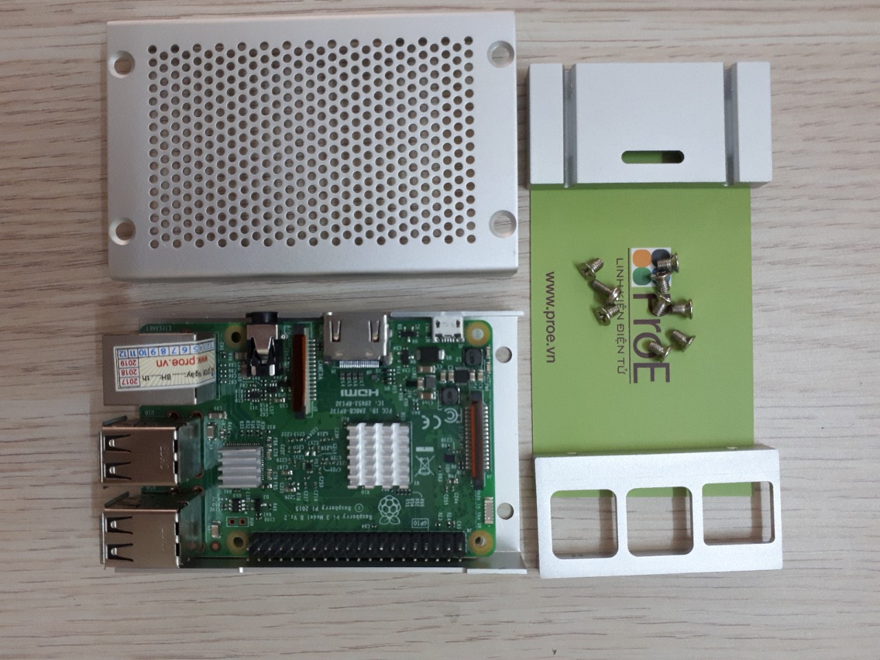 Vỏ nhôm cho Raspberry Pi 3 | Điện tử ProE