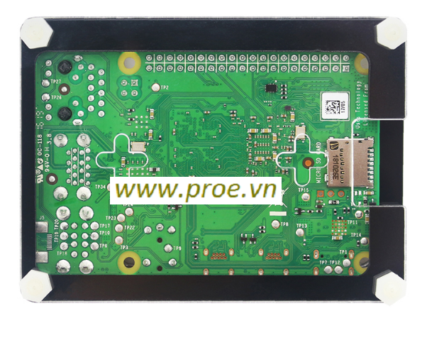 Vỏ mica cho Raspberry Pi 4 kèm quạt, tản nhiệt | Điện tử ProE
