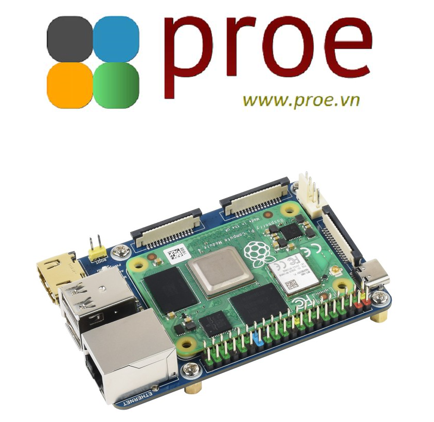 Mini Base Board Designed for Raspberry Pi Compute Module 4 | Điện tử ProE