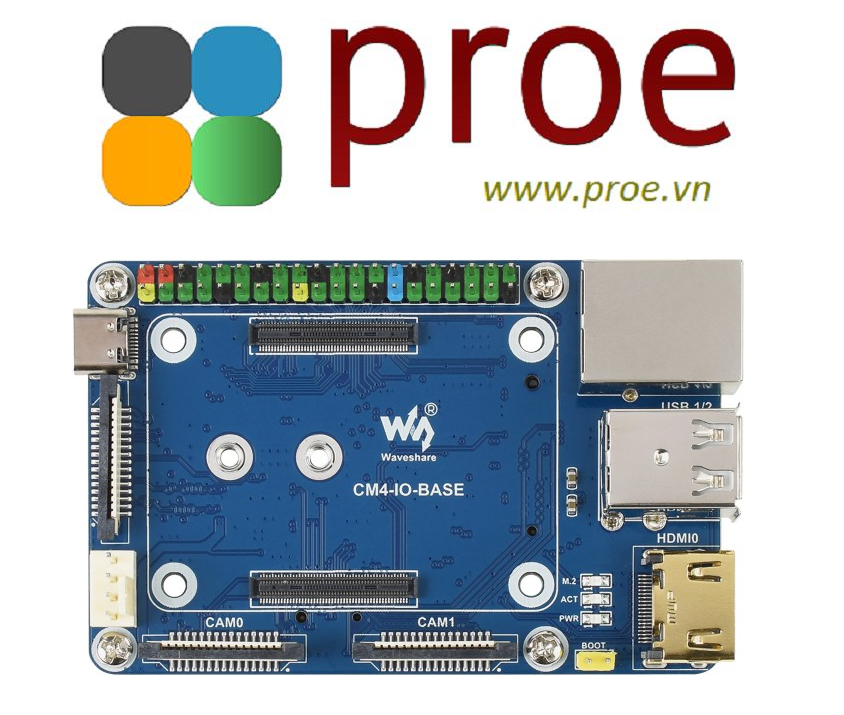 Mini Base Board Designed for Raspberry Pi Compute Module 4 | Điện tử ProE