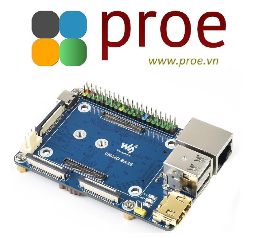Mini Base Board Designed for Raspberry Pi Compute Module 4 | Điện tử ProE
