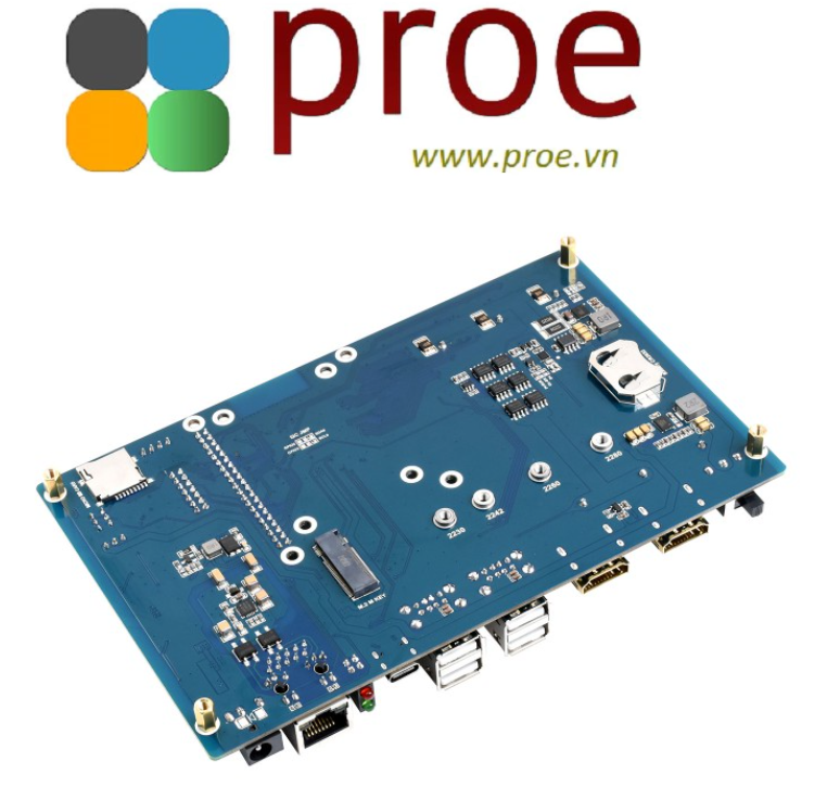 PoE UPS Base Board Designed for Raspberry Pi Compute Module 4, Gigabit ...
