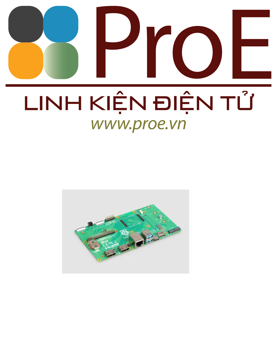Raspberry Pi Compute Module 5 Io Board Điện Tử Proe