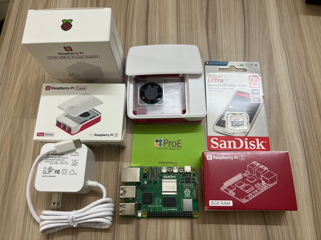 Combo Raspberry Pi 5 Active Cooler | Điện tử ProE Combo Raspberry Pi 5 Active Cooler | Điện tử ProE