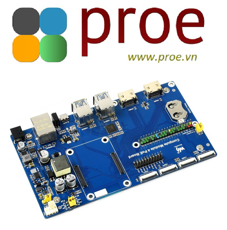 Raspberry Pi Compute Module 4 IO Board With PoE Feature, for all ...