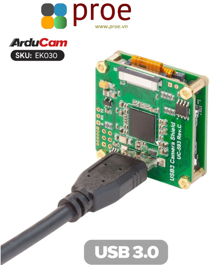 Arducam 108MP USB 3.0 Camera Evaluation Kit, Motorised Focus | Điện tử ProE