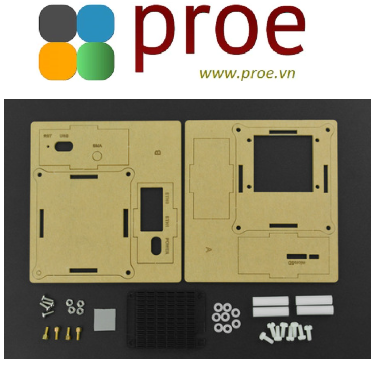 Acrylic Case With Heatsink For Raspberry Pi Cm4 Iot Router Carrier Board Mini Điện Tử Proe