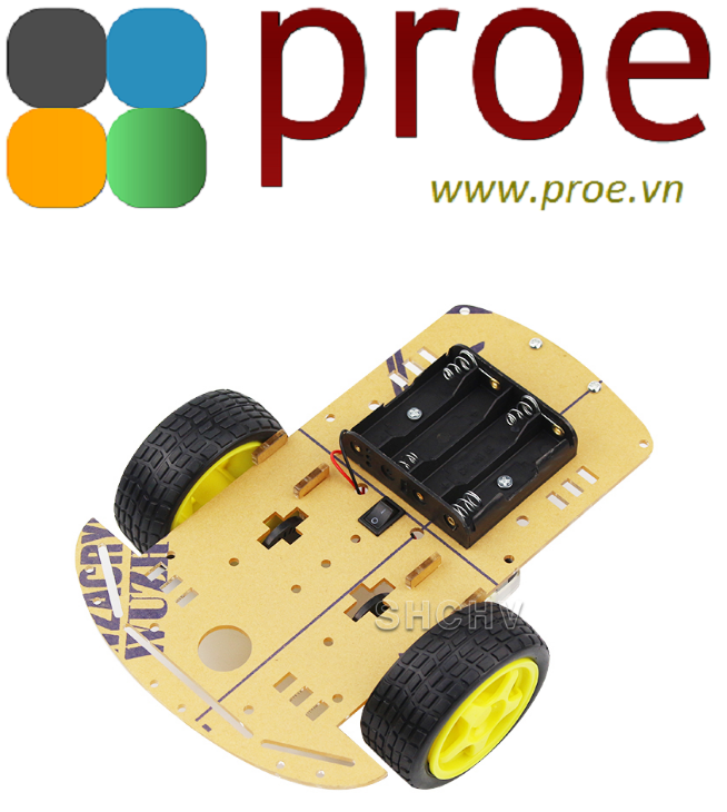 Khung Xe Robot 2WD | Điện tử ProE
