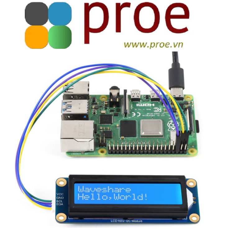 LCD1602 I2C Module | Điện tử ProE