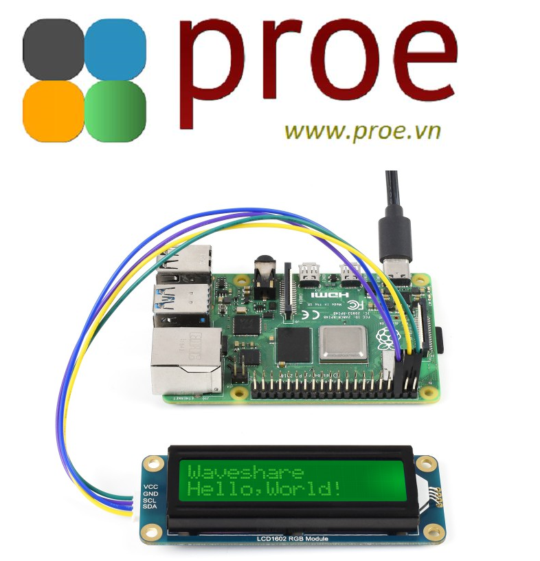 LCD1602 RGB Module, 16x2 Characters LCD, RGB Backlight, 3.3V/5V, I2C ...