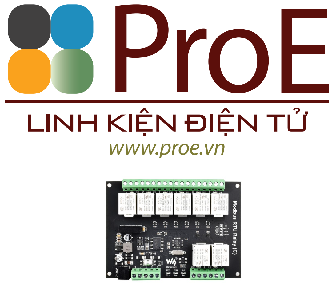 Modbus RTU Relay (C) | Điện tử ProE
