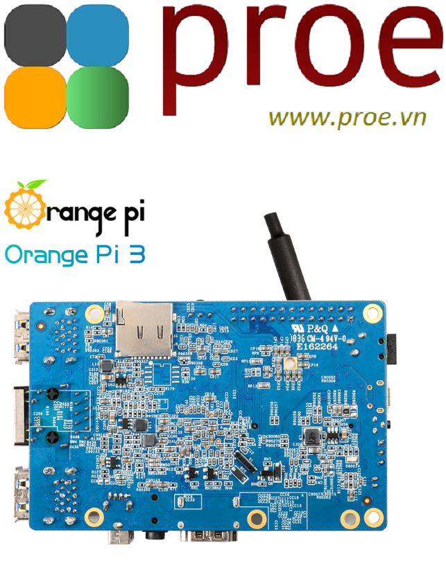 Orange Pi 3, 2GB RAM | Điện tử ProE