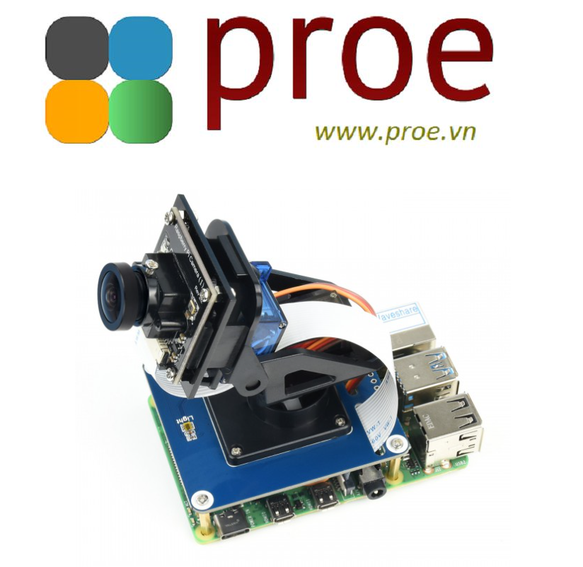 Pan-Tilt HAT 2-DOF Pan-Tilt HAT for Raspberry Pi | Điện tử ProE