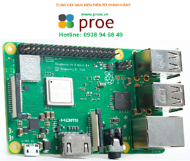 Raspberry Pi 3 Model B Plus Element14 Made In UK | Điện tử ProE