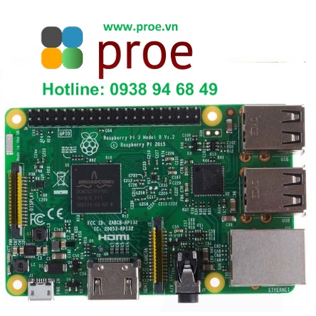 Raspberry Pi 3 UK Model B 1GB RAM | Điện tử ProE