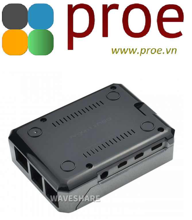 PI4-CASE-ARGON-NEO Argon NEO A Slim Aluminum Case for Raspberry Pi 4 ...