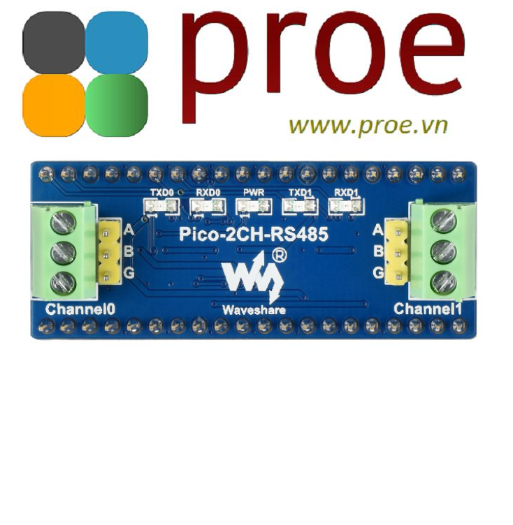 2-Channel RS485 Module for Raspberry Pi Pico, SP3485 Transceiver, UART ...