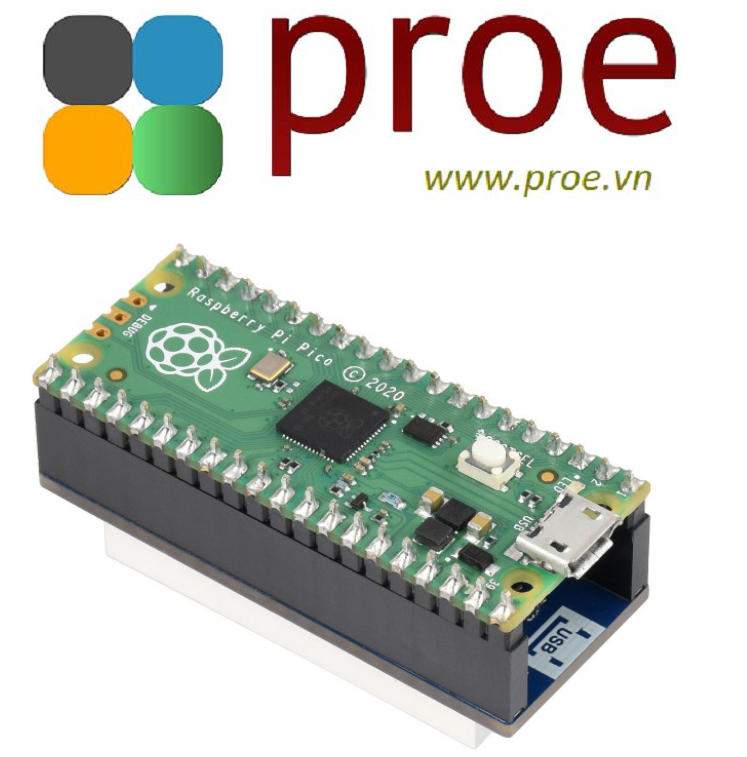 4-digit 8-segment Display Module for Raspberry Pi Pico, SPI-compatible | Điện tử ProE