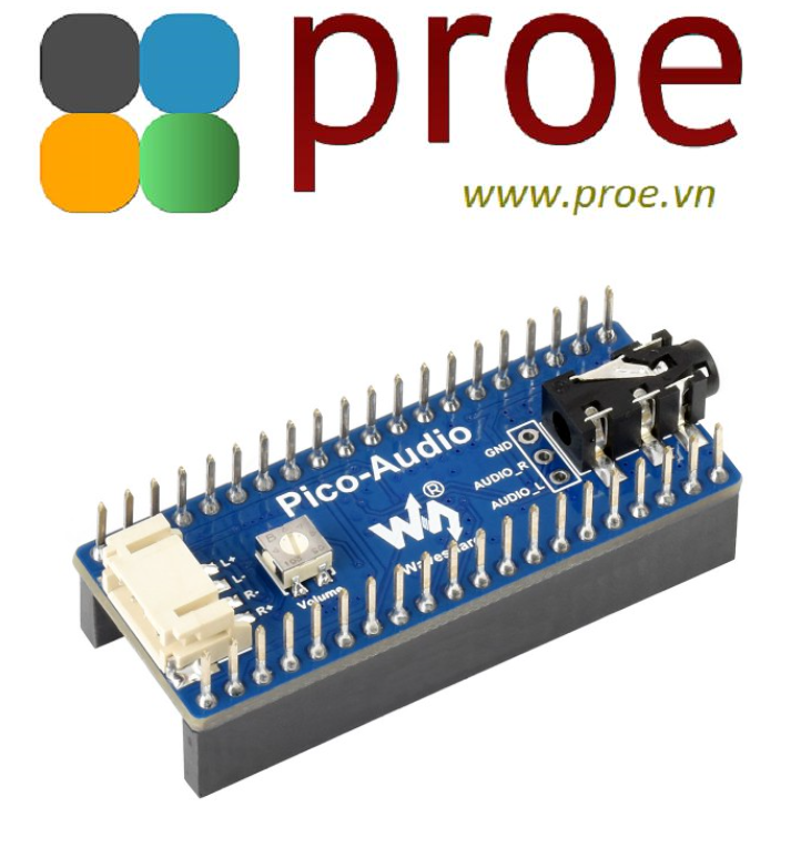 Audio Expansion Module for Raspberry Pi Pico, Concurrently Headphone / Speaker Output | Điện tử ProE