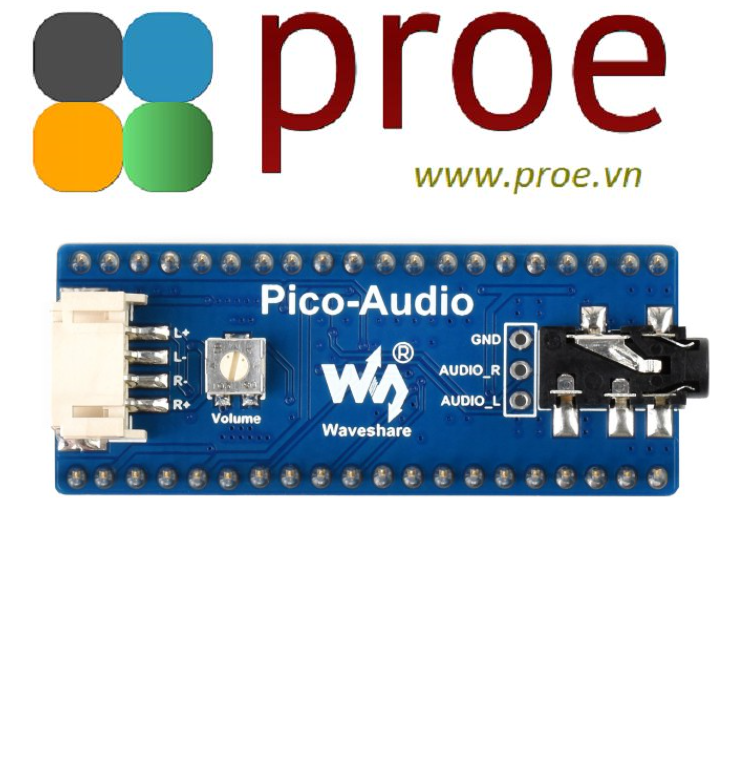 Audio Expansion Module for Raspberry Pi Pico, Concurrently Headphone / Speaker Output | Điện tử ProE