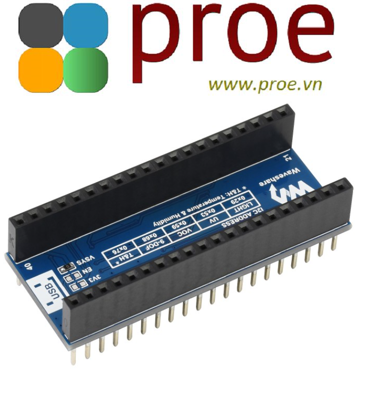 Environment Sensors Module for Raspberry Pi Pico, I2C Bus | Điện tử ProE
