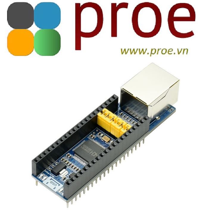 Pico-ETH-CH9121 Ethernet to UART Converter for Raspberry Pi Pico, 10/100M Ethernet | Điện tử ProE