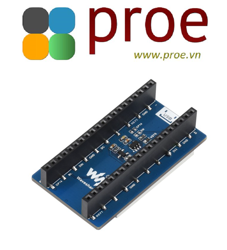 1.44inch LCD Display Module for Raspberry Pi Pico, 65K Colors, 128×128, SPI | Điện tử ProE