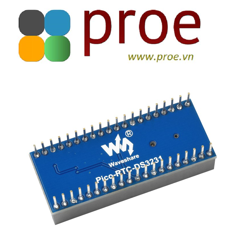 Pico-RTC-DS3231 Precision RTC Module for Raspberry Pi Pico, Onboard DS3231 Chip | Điện tử ProE