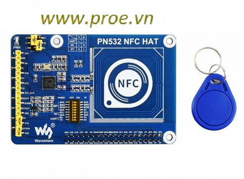 PN532 NFC HAT for Raspberry Pi, I2C / SPI / UART | Điện tử ProE