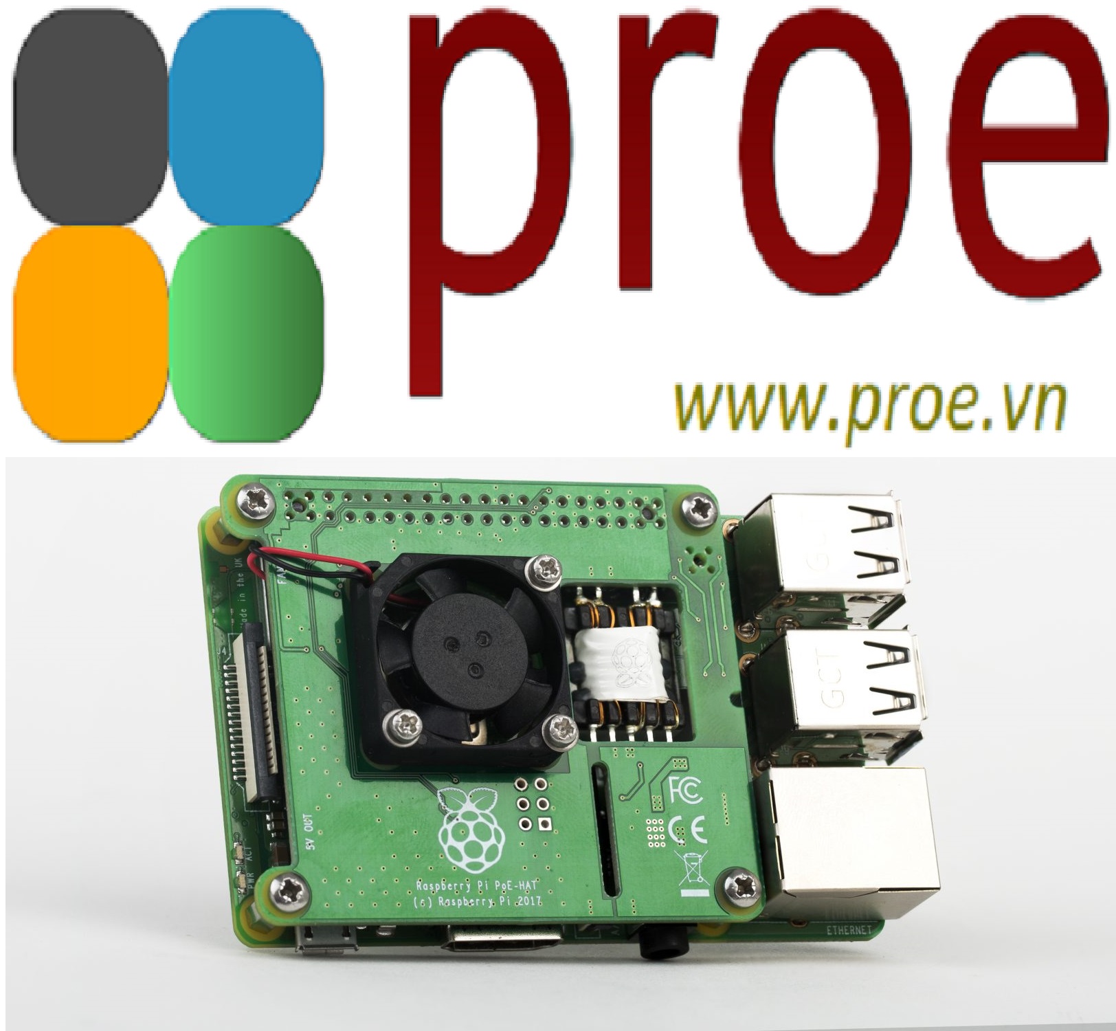 Raspberry Pi PoE HAT | Điện tử ProE