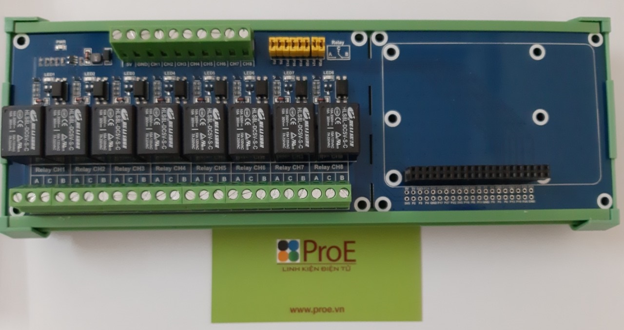Raspberry Pi 8-ch Relay Expansion Board | Điện tử ProE