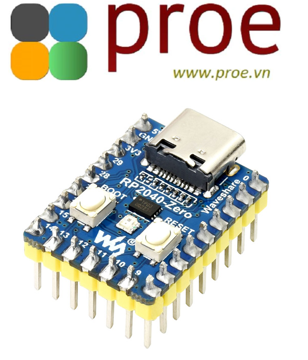 RP2040-Zero-M, a Pico-like MCU Board Based on Raspberry Pi MCU RP2040, Mini ver | Điện tử ProE