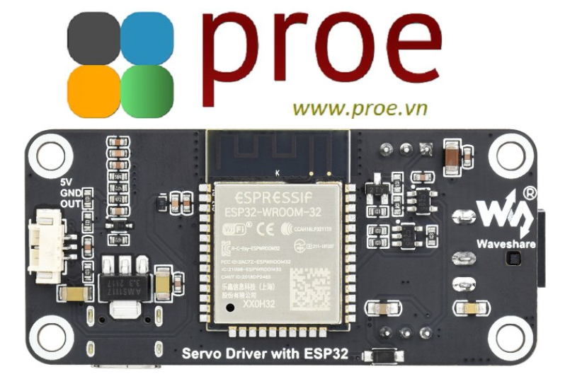 ESP32 Servo Driver Expansion Board, Built-In WiFi and Bluetooth | Điện tử ProE
