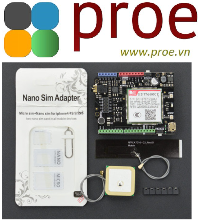 SIM7600CE-T 4G(LTE) Shield for Arduino | Điện tử ProE