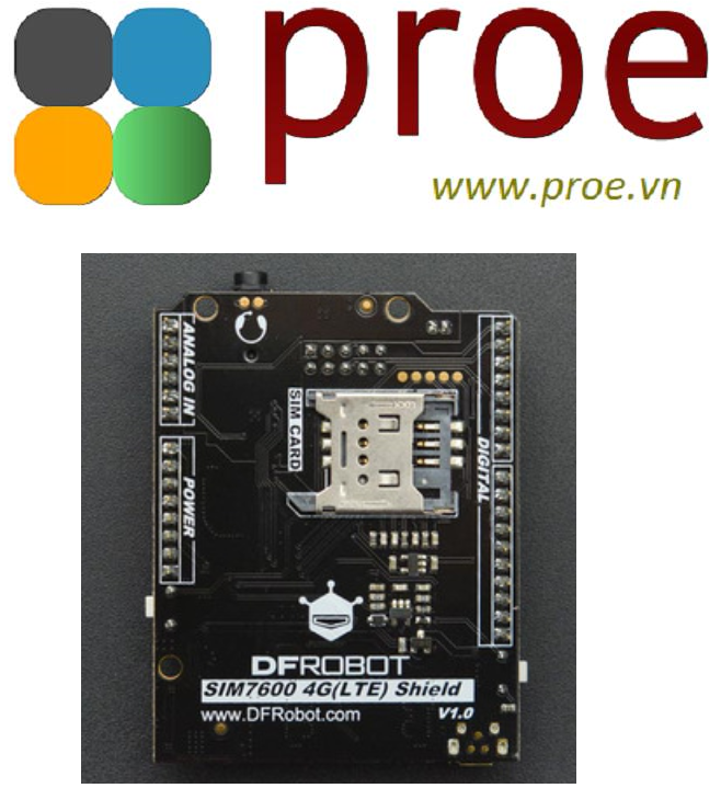 SIM7600CE-T 4G(LTE) Shield for Arduino | Điện tử ProE