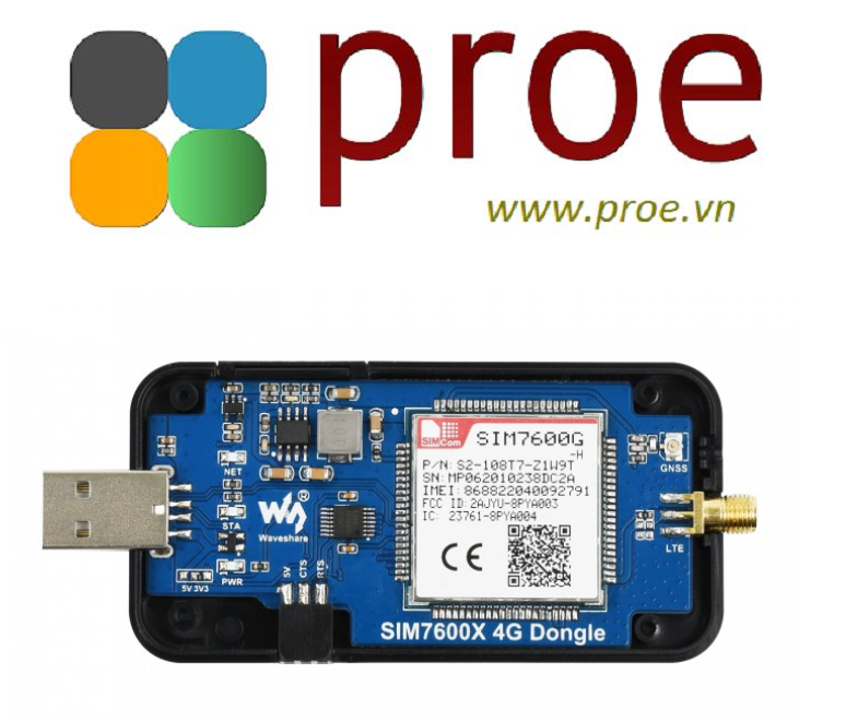 SIM7600G-H 4G DONGLE, GNSS Positioning, Global Band Support | Điện tử ProE