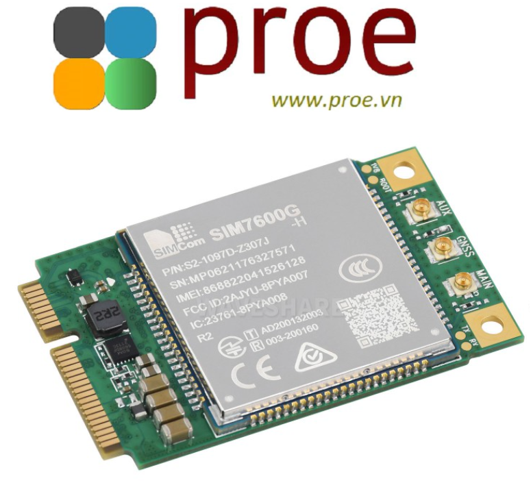 SIM7600G-H-PCIE SIMCom Original 4G LTE Cat-4 Module, Global Coverage ...