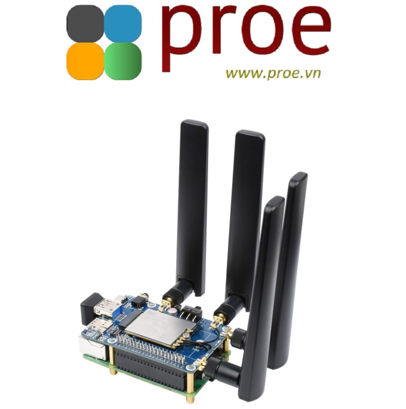 SIM8202G-M2 5G HAT (B) for Raspberry Pi, 5G/4G/3G, Snapdragon X55, Quad ...