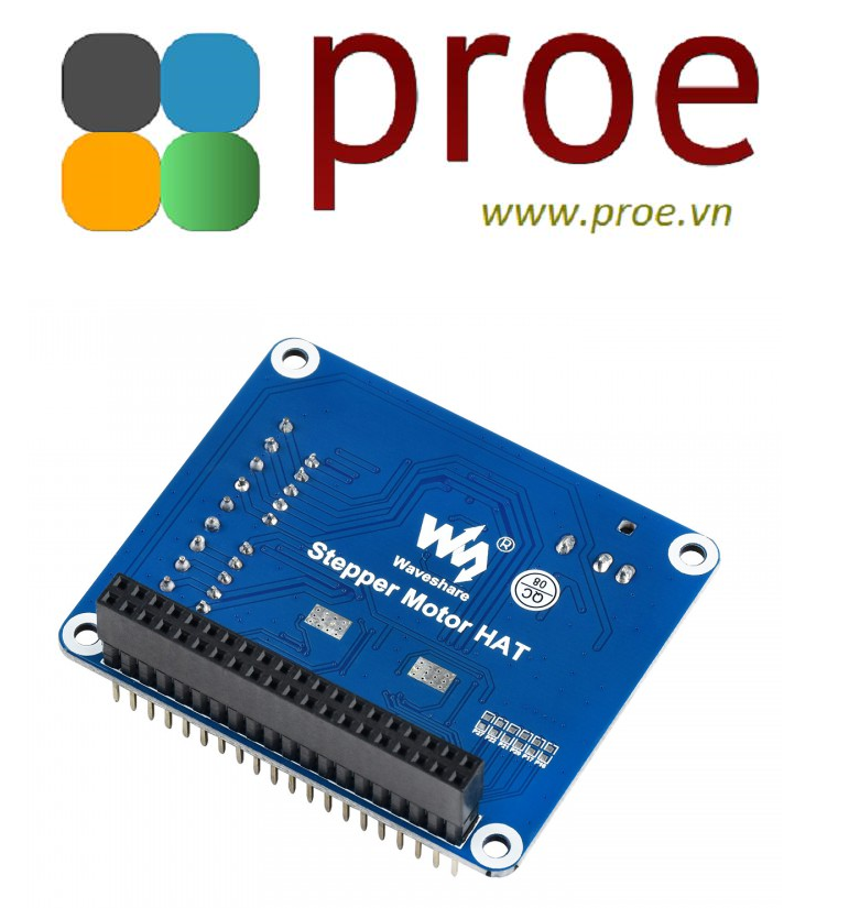 Stepper Motor HAT for Raspberry Pi, Drives Two Stepper Motors | Điện tử ...