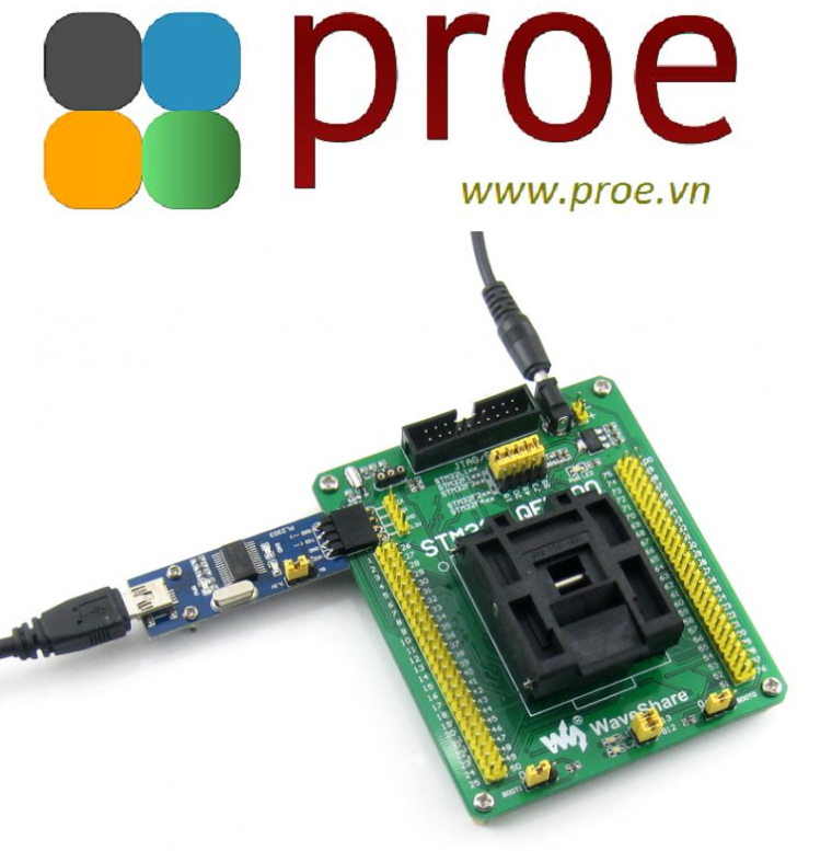 STM32-QFP100, Programmer Adapter | Điện tử ProE