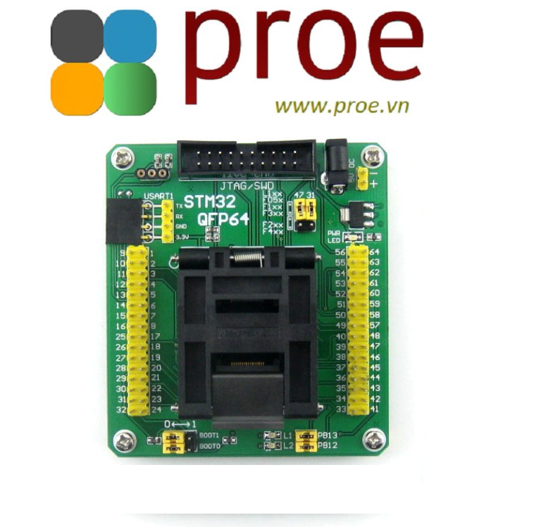 STM32-QFP64, Programmer Adapter | Điện tử ProE