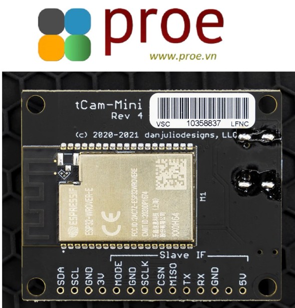 tCam-Mini rev4 - (onboard antenna) Wireless streaming thermal camera ...