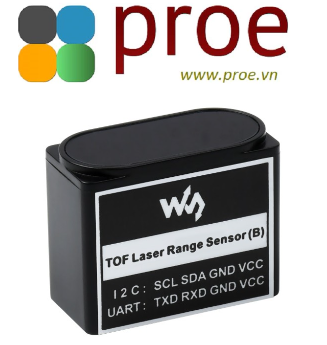 TOF (Time Of Flight) Laser Range Sensor (B), UART / I2C Bus, Long Range ...
