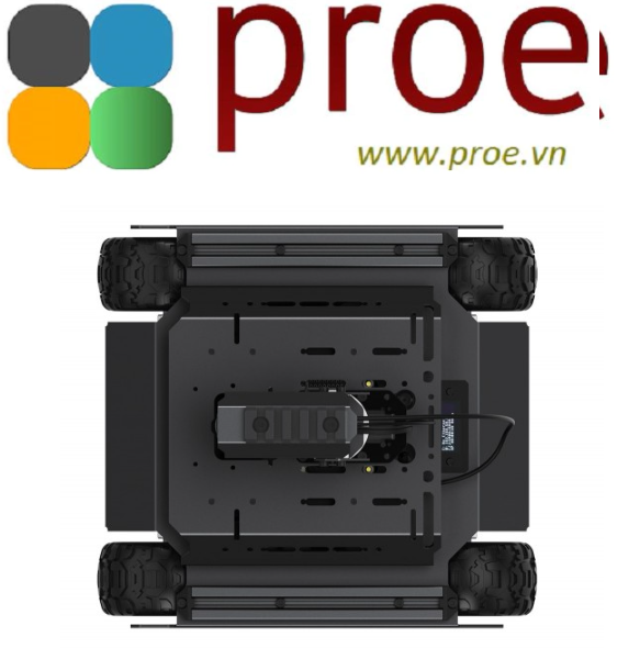 UGV Rover Open-source 6 Wheels 4WD AI Robot, Dual controllers, All-metal Body, Computer Vision ...