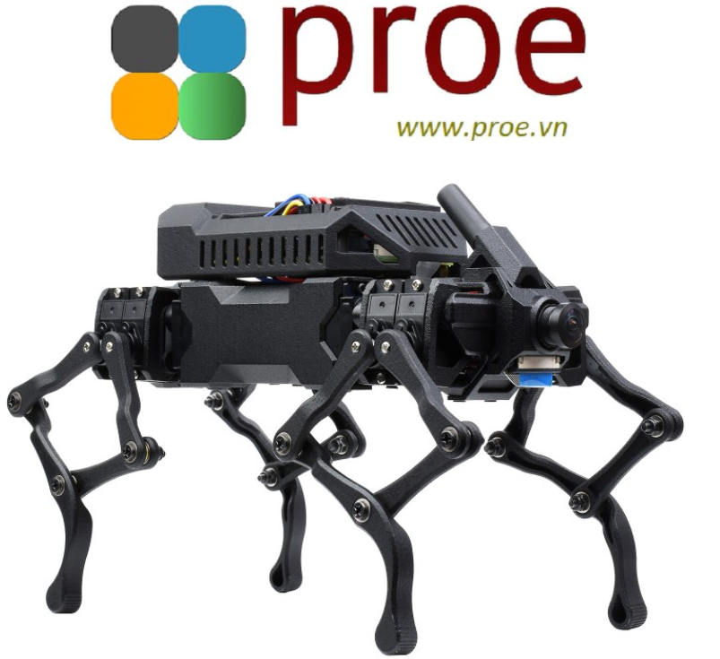 WAVEGO, 12-DOF Bionic Dog-Like Robot, Open Source for ESP32 And PI4B, Facial Recognition, Color ...