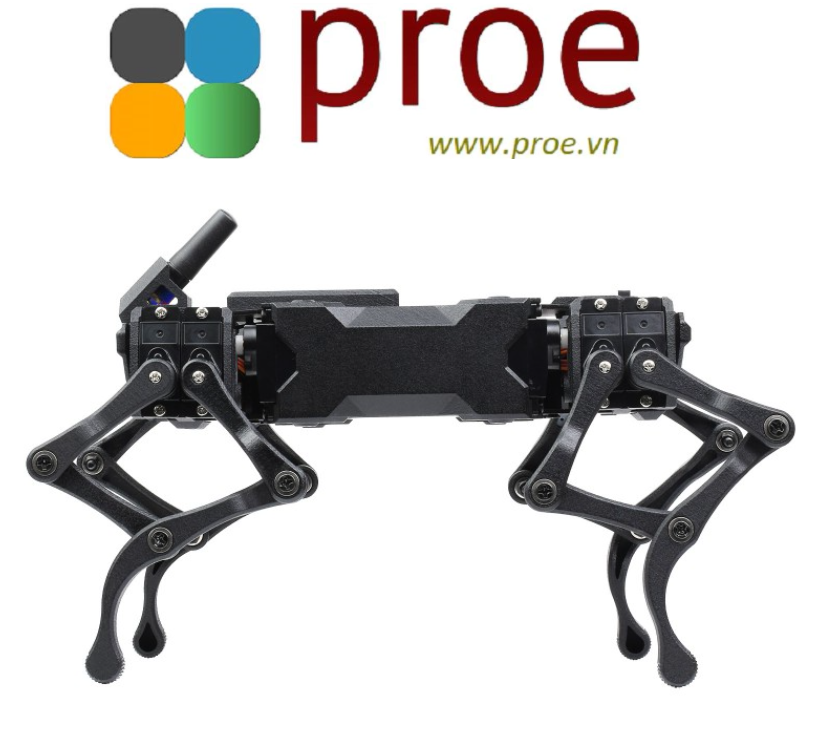 WAVEGO, 12-DOF Bionic Dog-Like Robot, Open Source for ESP32 And PI4B, Facial Recognition, Color ...