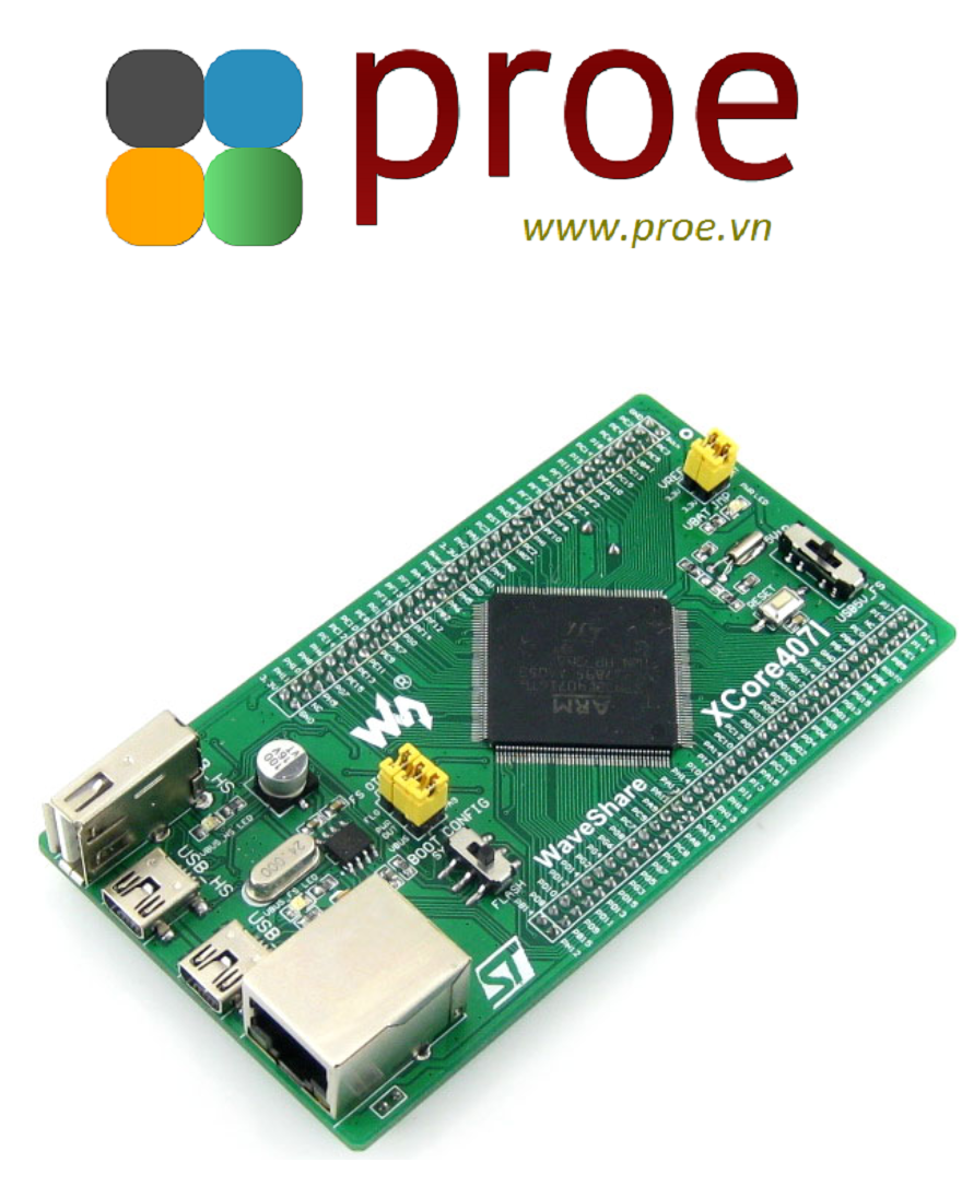 STM32 MCU core board, STM32F407IGT6, IO expander, USB HS/FS, Ethernet, NandFlash | Điện tử ProE